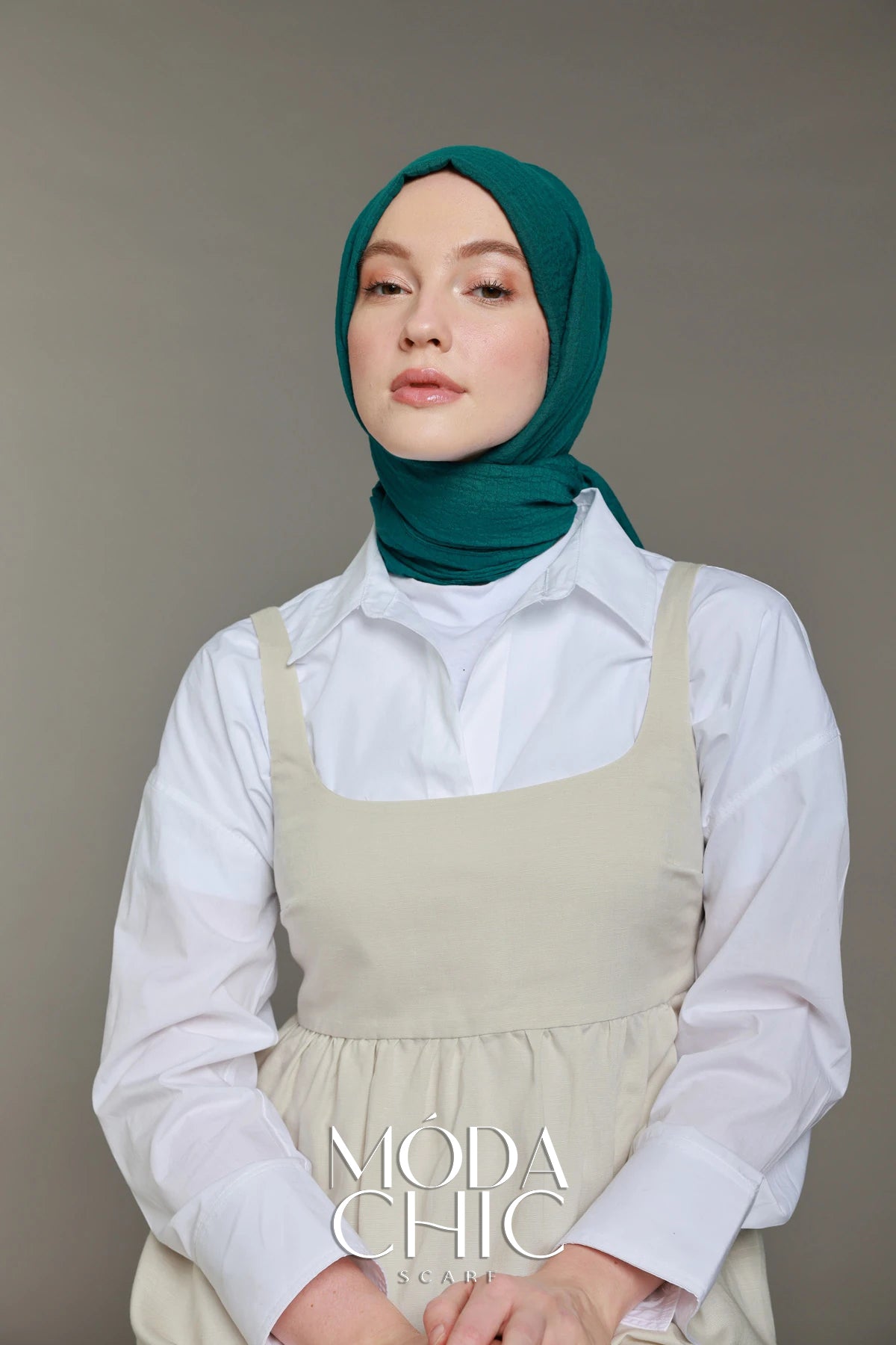 Carré Cotton - Émeraude – MODACHIC.MA