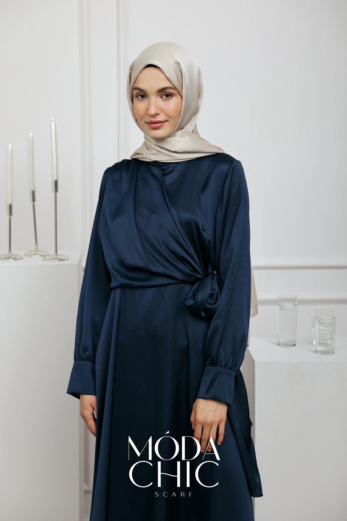 Satin Dévore - Oléastre – MODACHIC.MA