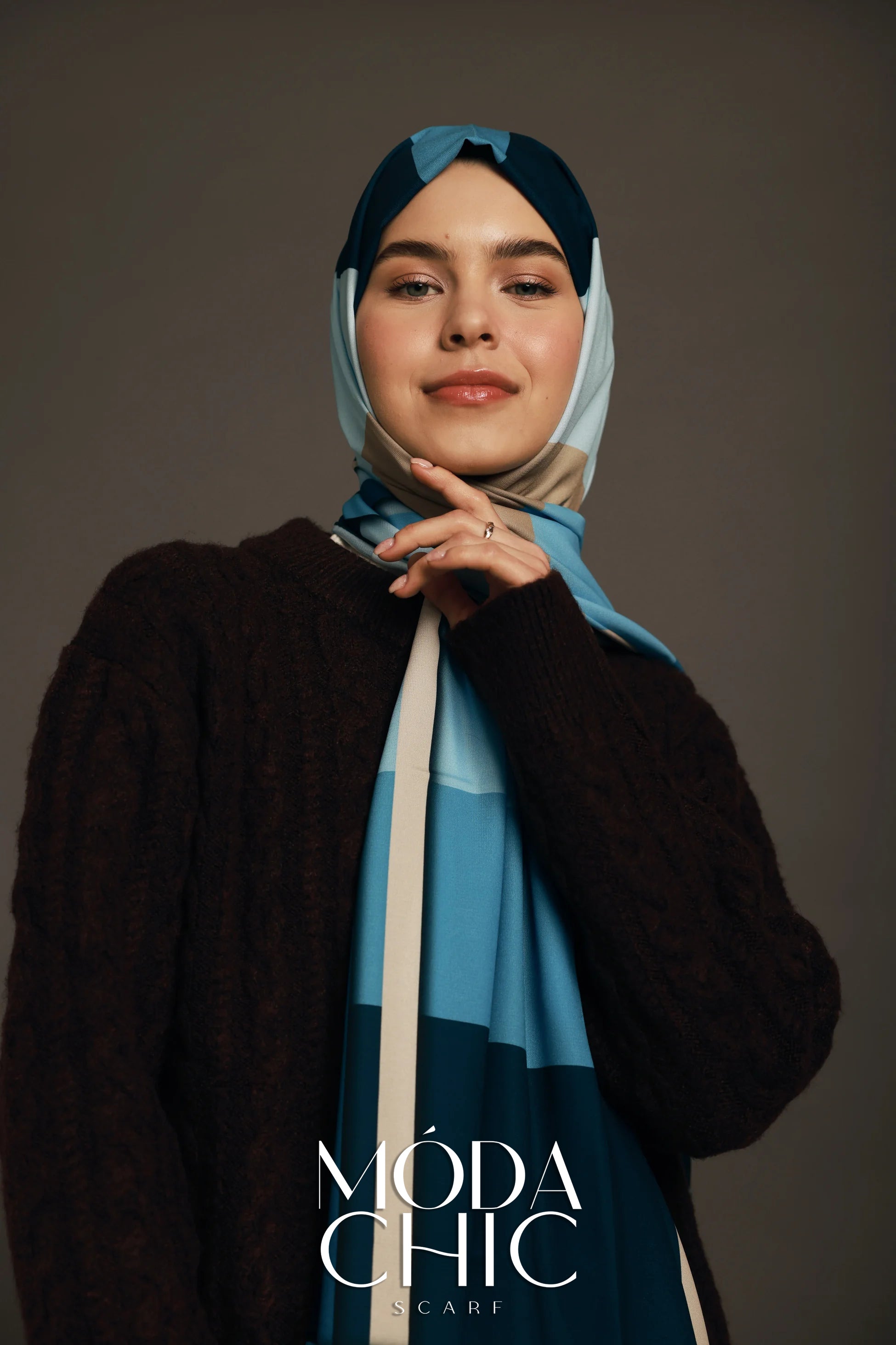 Motif Diez - Bleu Foncé , Bleu – MODACHIC.MA