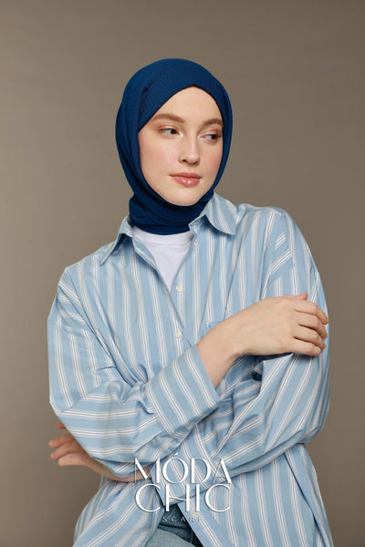 Carré Cotton - Bleu Nuit – MODACHIC.MA